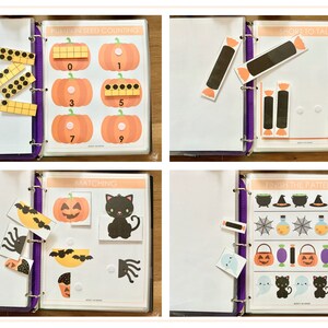 Halloween Busy Binder | Toddler and Preschool Activity Set | Busy Book ...