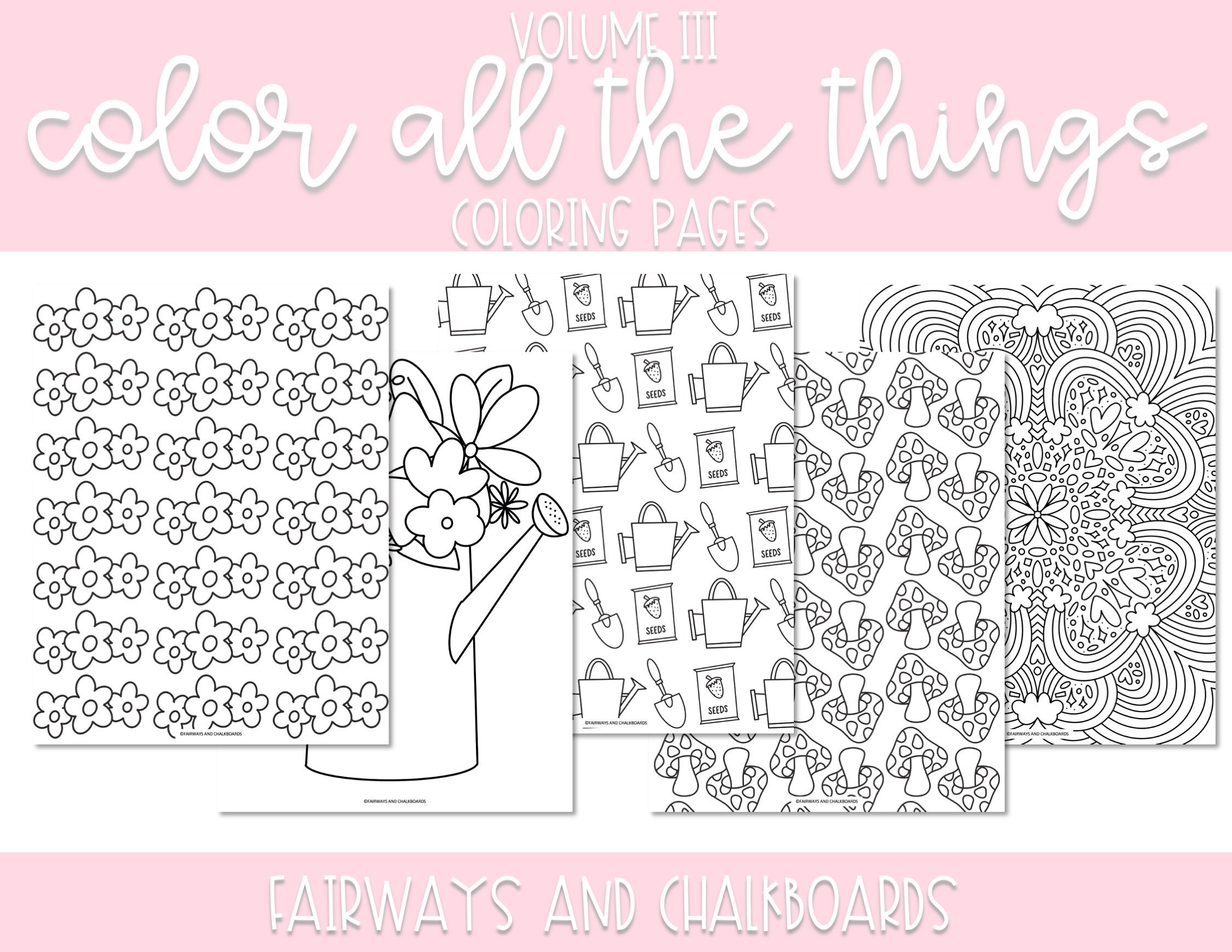 Color ALL the Things Volume Lll Spring Coloring Pages Coloring Activity ...