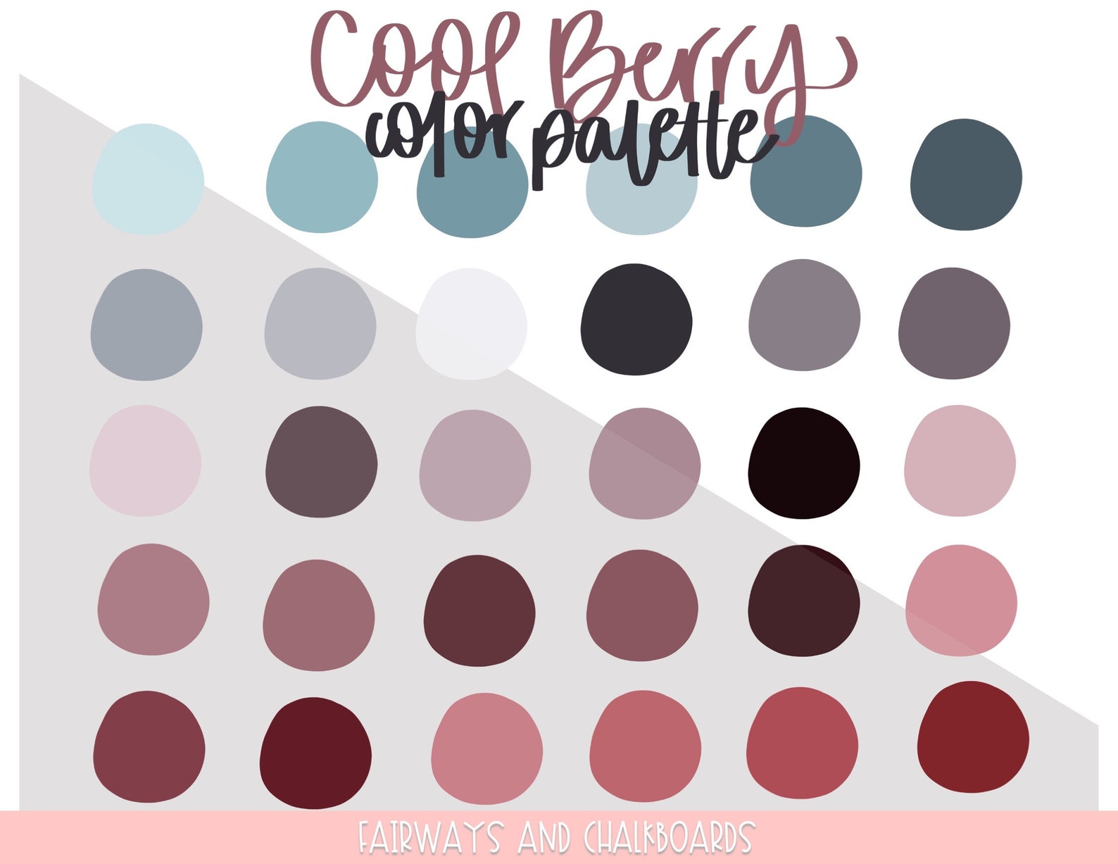 Procreate Cool Berry Color Palette Bright Color Palette - Etsy