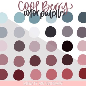 Procreate Cool Berry Color Palette | Bright Color Palette | Procreate ...