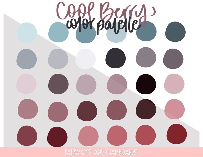 Procreate Cool Berry Color Palette | Bright Color Palette | Procreate ...