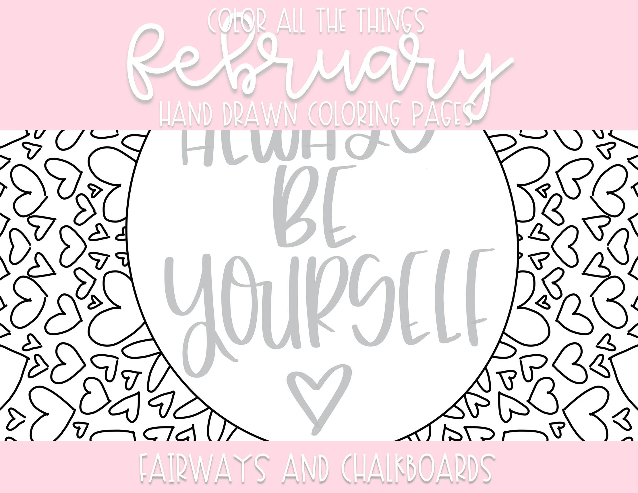Color ALL the Things Volume Ll: February Coloring Pages | Printable ...