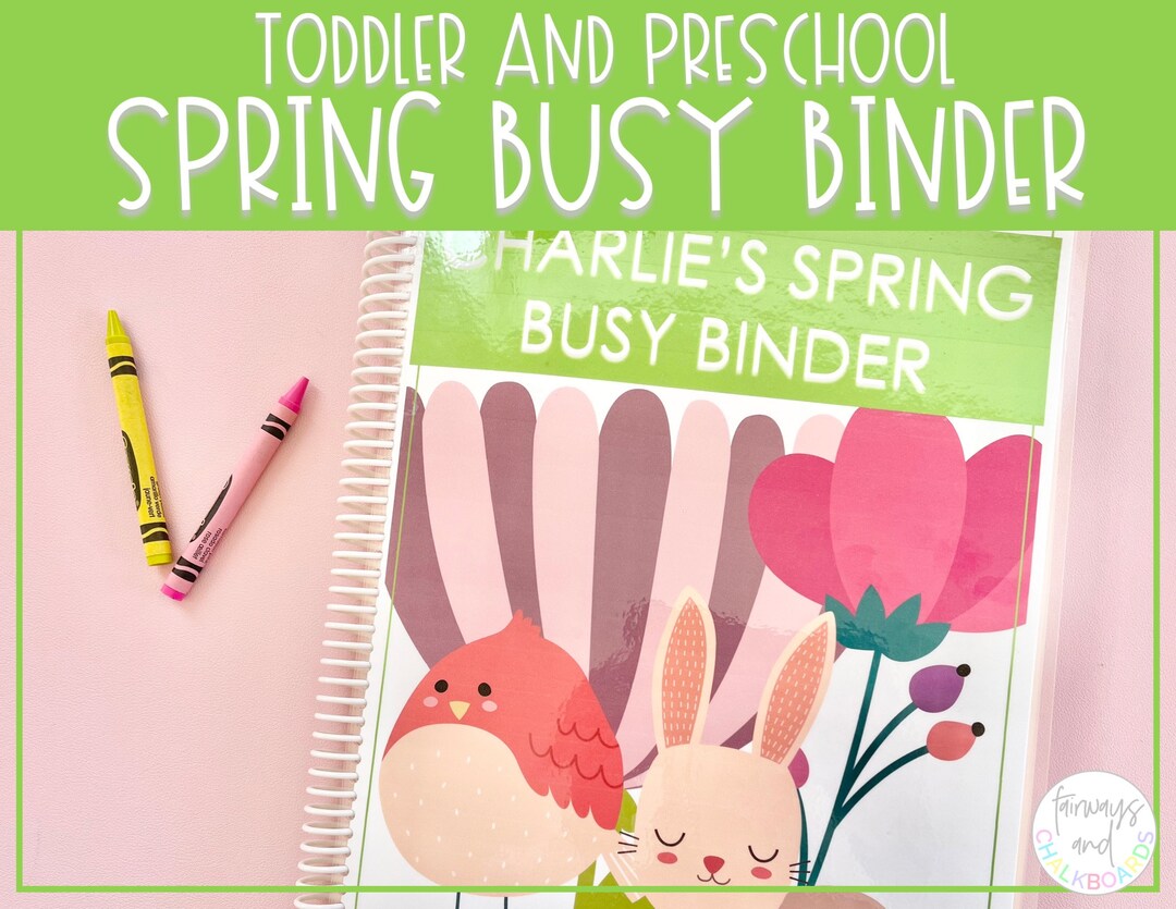 Spring Busy Binder | Toddler and Preschool Activity Set | Busy Book ...