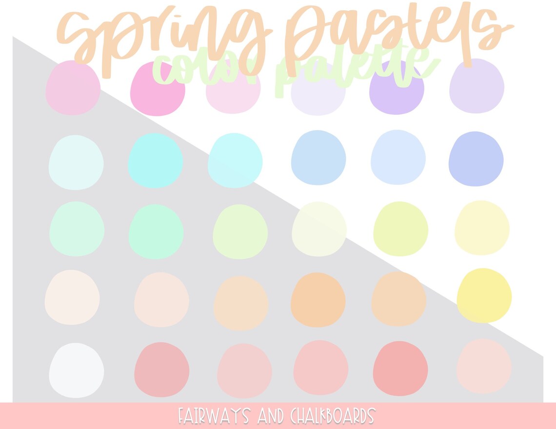 Procreate Spring Pastels Color Palette | Spring Color Palette ...