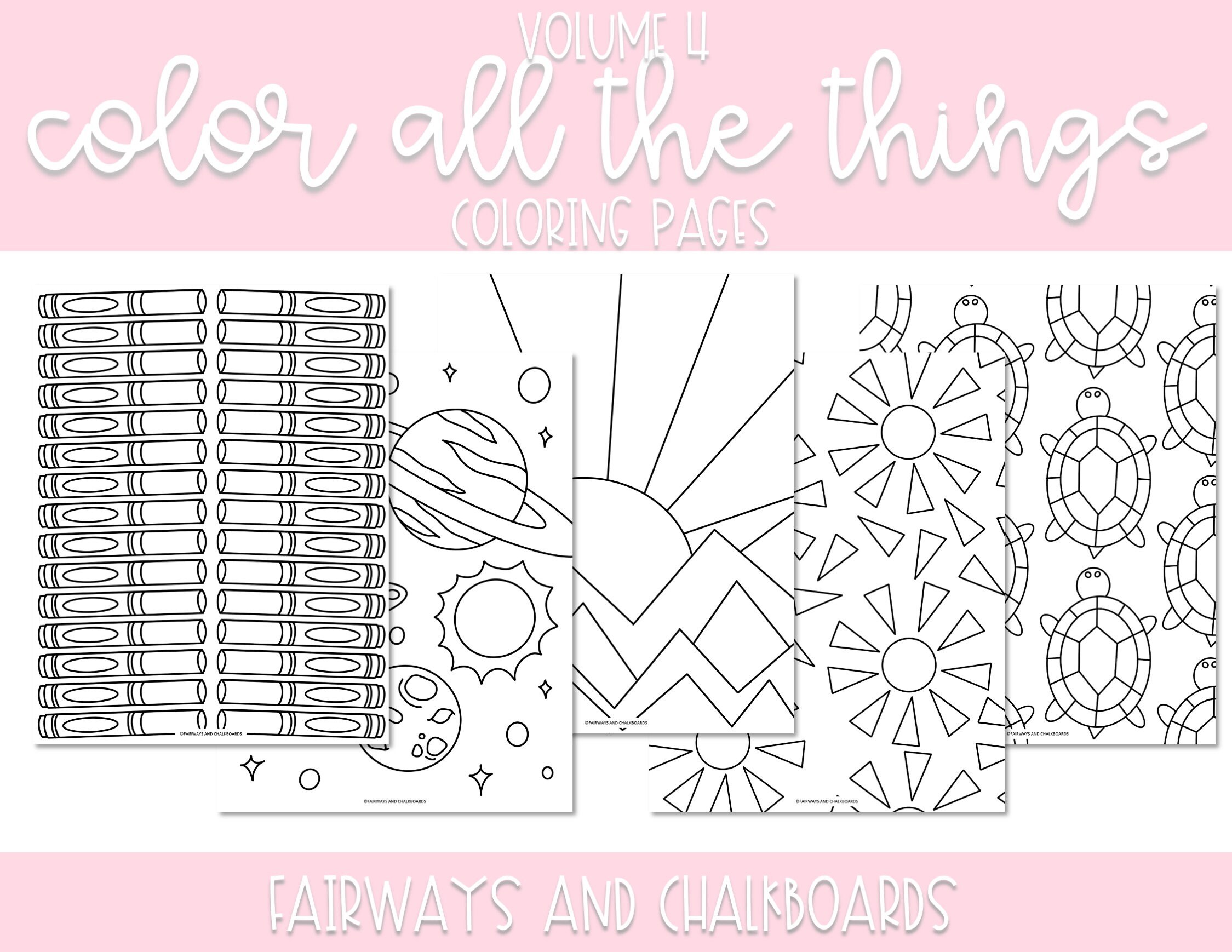 Color ALL the Things Volume 4: May Hand Drawn Coloring Pages - Etsy