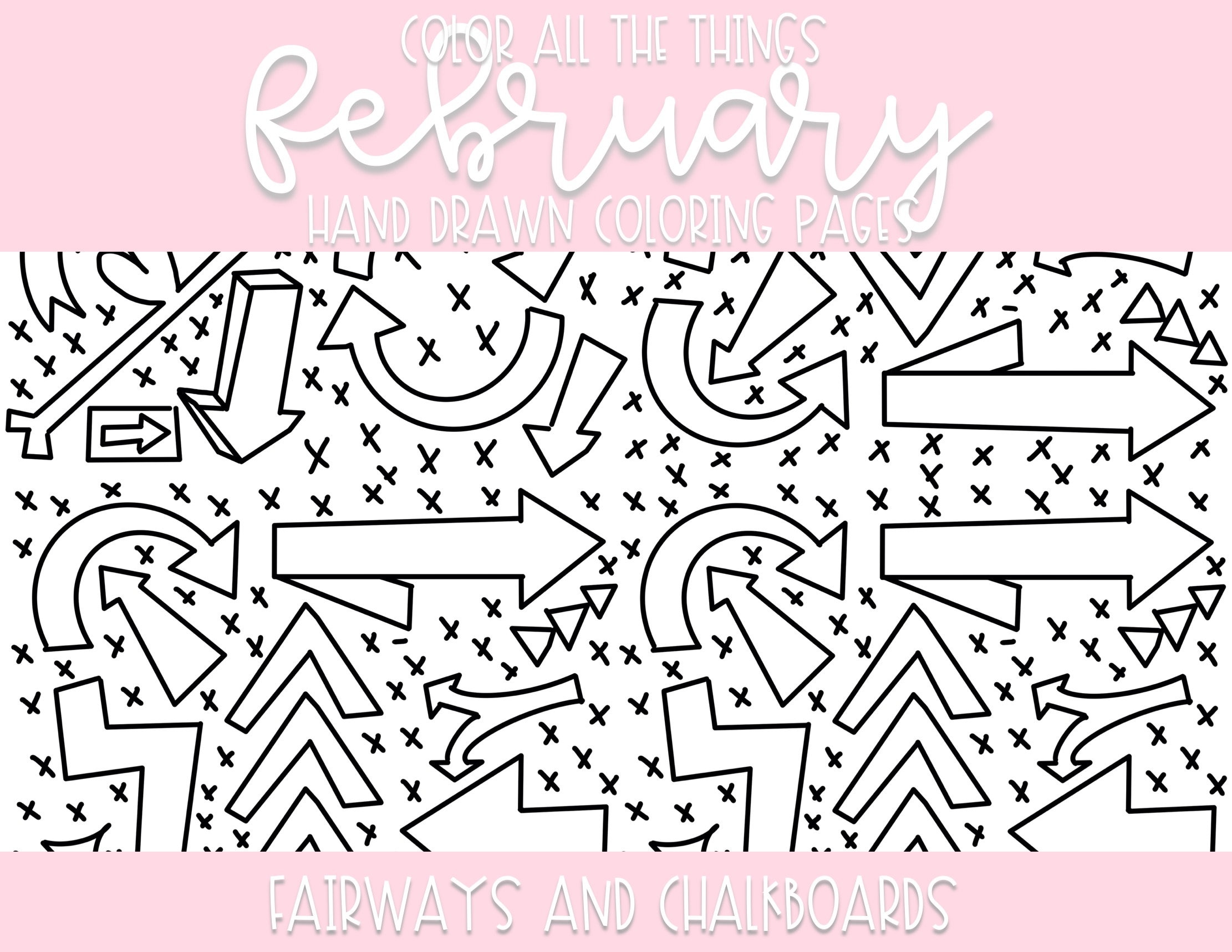 Color ALL the Things Volume Ll: February Coloring Pages | Printable ...
