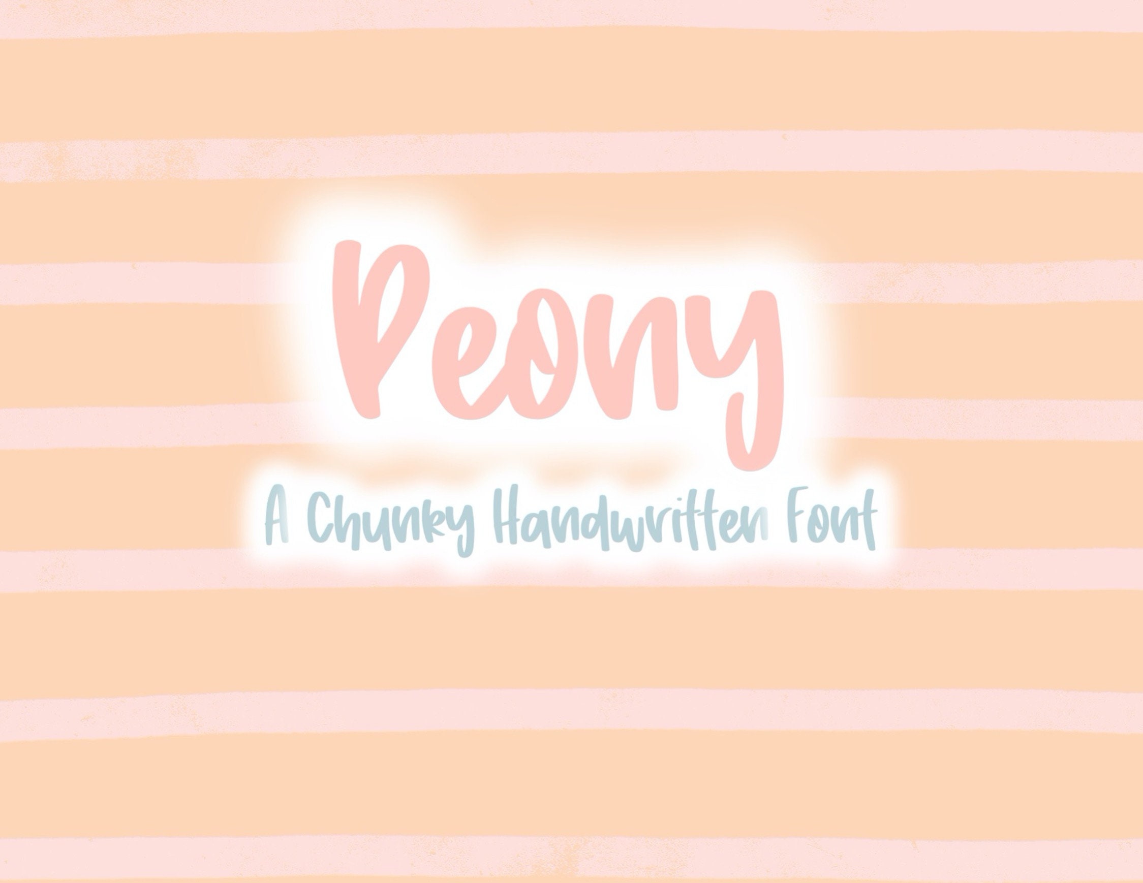 Peony Quirky Handwritten Font - Etsy