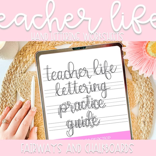 Hand Lettering Worksheets - Etsy