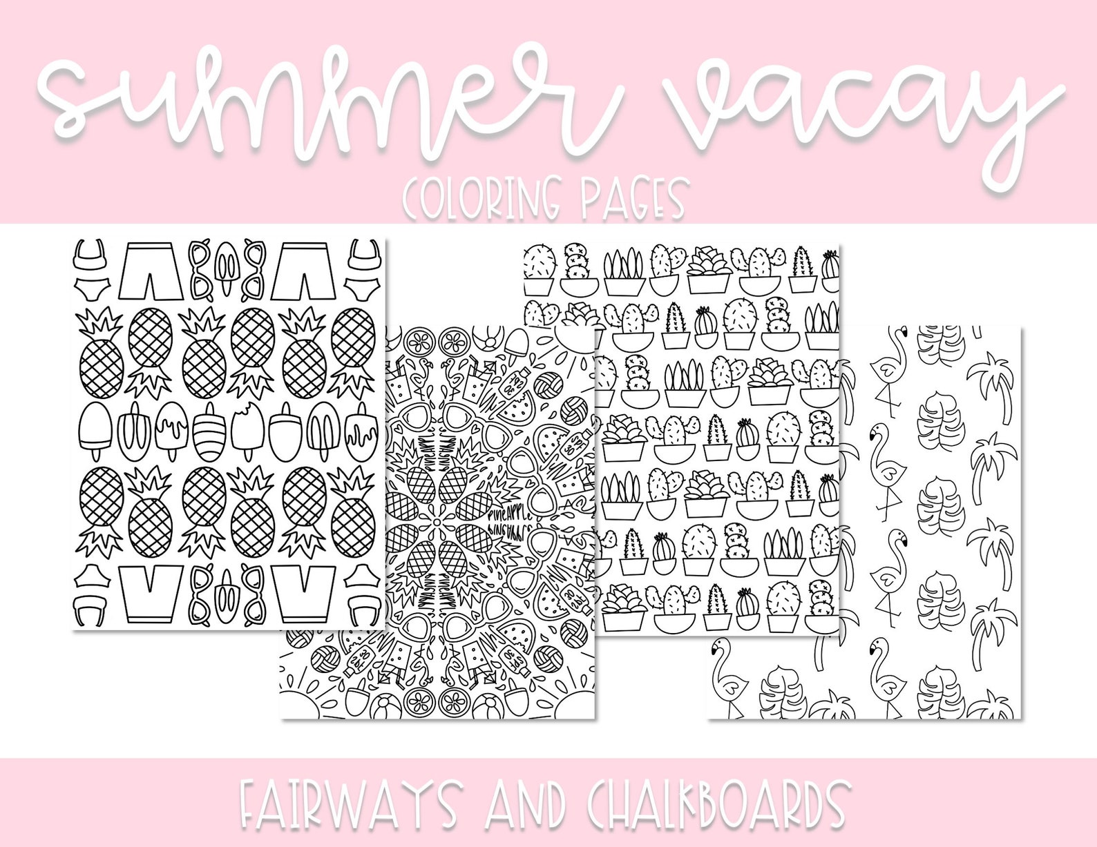 Color ALL the Things: Summer Vacay Coloring Pages | Printable Activity ...