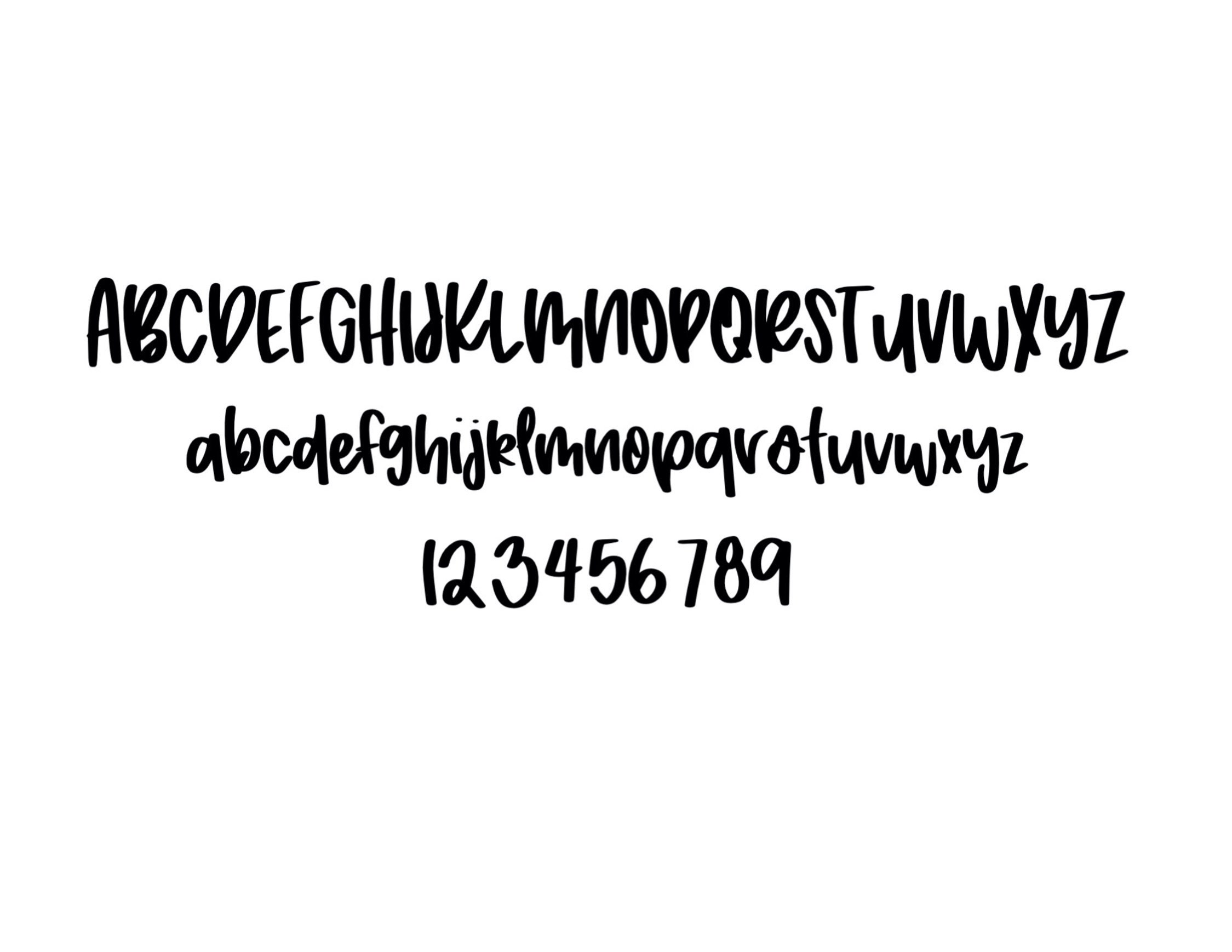 Peony Quirky Handwritten Font - Etsy