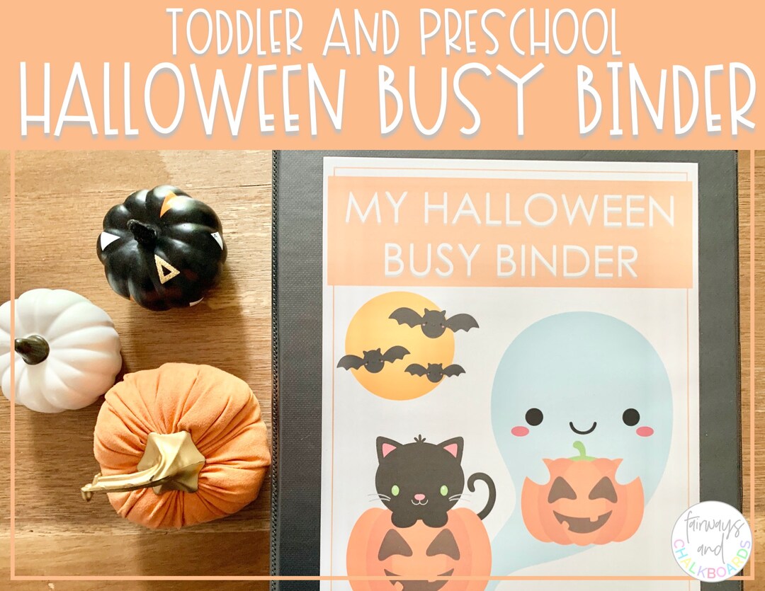 Halloween Busy Binder | Toddler and Preschool Activity Set | Busy Book ...