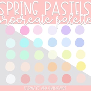 Procreate Spring Pastels Color Palette | Spring Color Palette ...