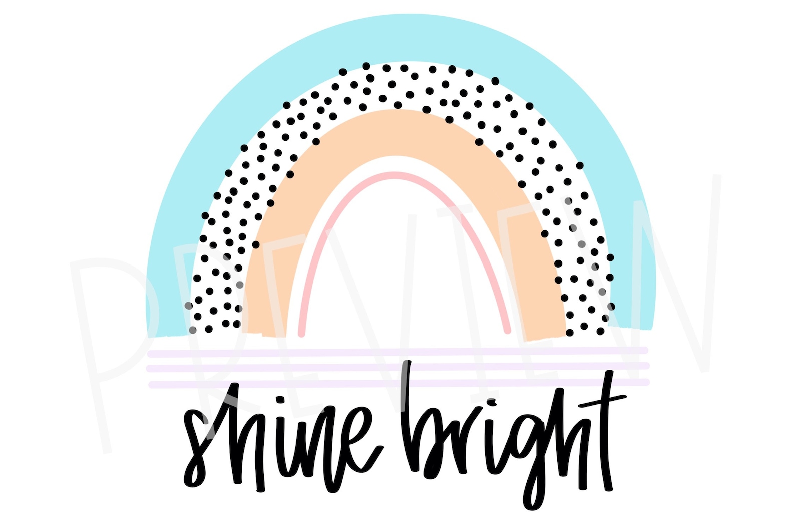 Preppy Rainbow Doodle Clip Art Hand Drawn Images - Etsy España