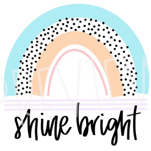 Preppy Rainbow Doodle Clip Art | Hand Drawn Images - Etsy