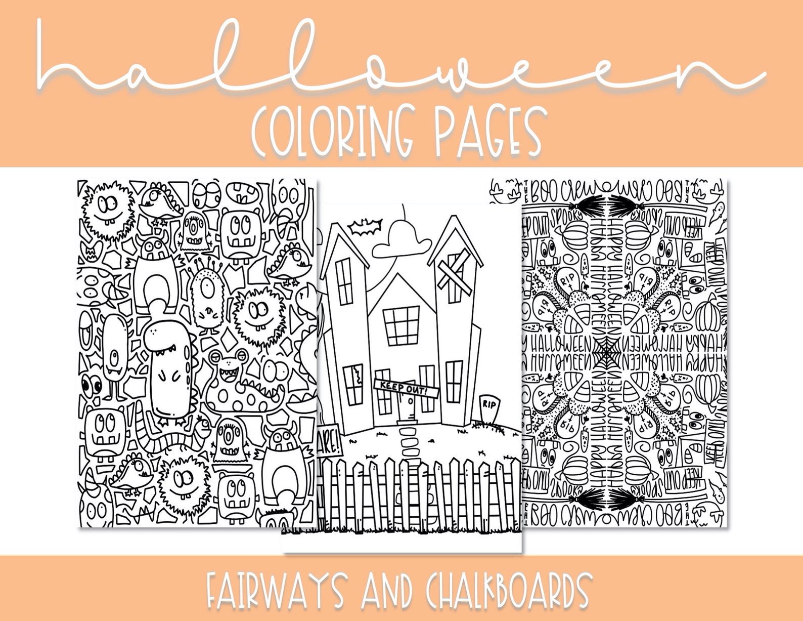 Color ALL the Things: Halloween Coloring Pages | Printable Activity ...