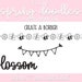 LSF Spring Doodle Font | Dingbat Font | Spring Clip Art - Etsy