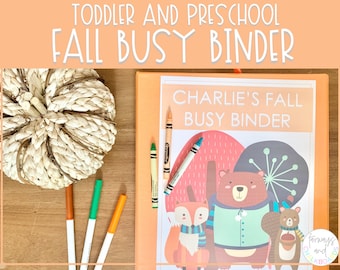 Halloween Busy Binder | Toddler and Preschool Activity Set | Busy Book ...