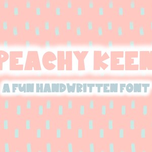 Peachy Font Bundle | 4 Crafty Fonts - Etsy