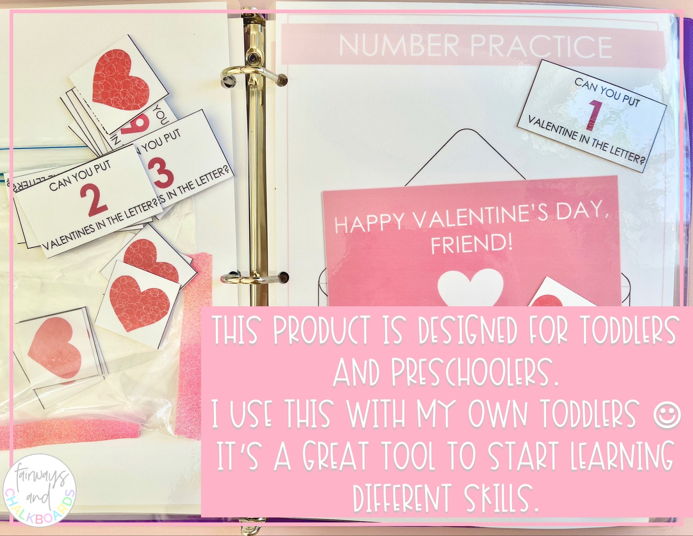 Valentine's Day Busy Binder Toddler and Preschool Activity Set Busy ...