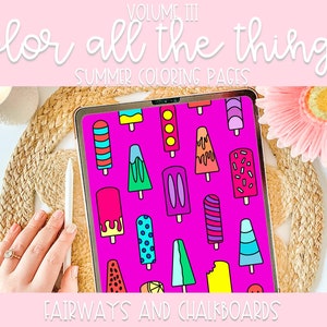 Color ALL the Things Volume Lll Summer Hand Drawn Coloring Pages ...