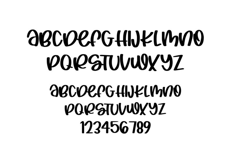 Gerber Daisy | Fun Handwritten Font | Bouncy Font | Smooth Font - Etsy
