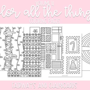 Color ALL the Things Volume 4: December Hand Drawn Coloring Pages ...