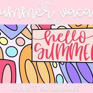 Color ALL the Things Vll: Summer Vacay Coloring Pages | Printable ...