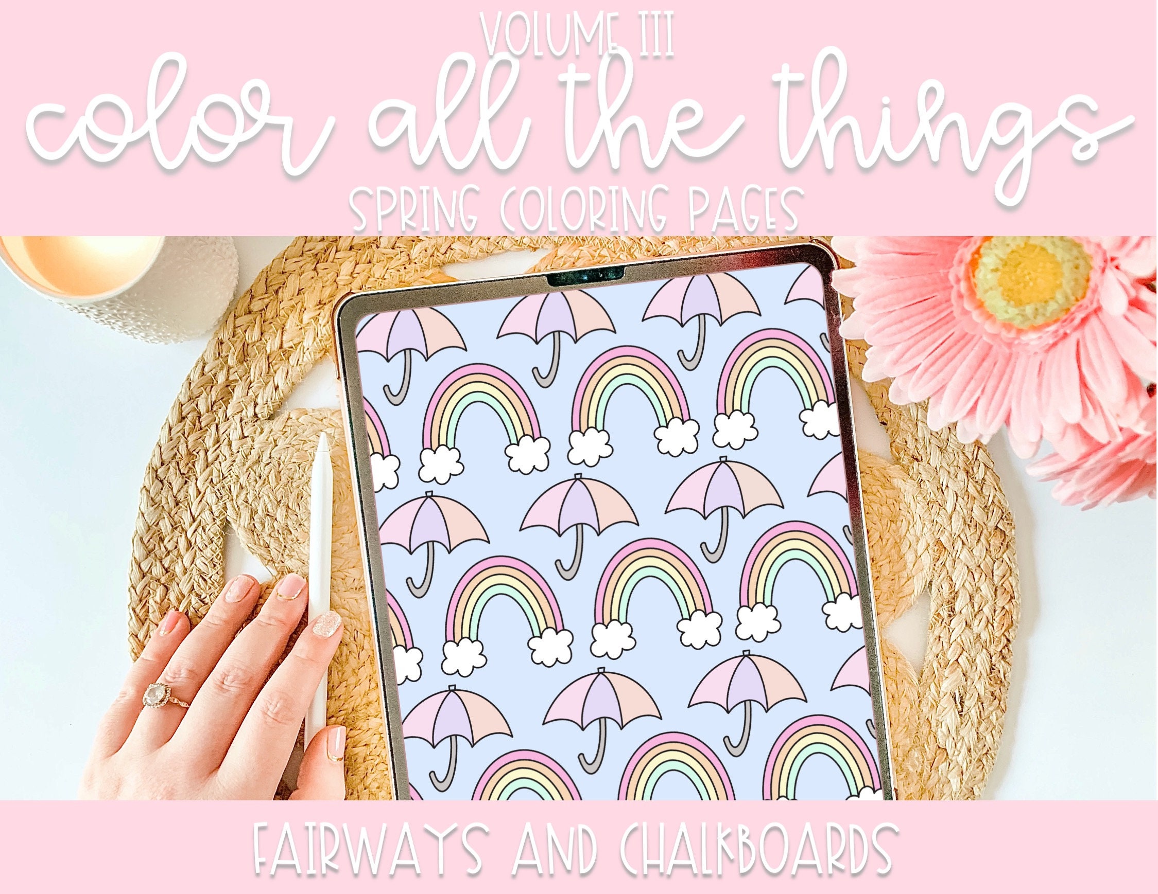 Color ALL the Things Volume Lll Spring Coloring Pages Coloring Activity ...