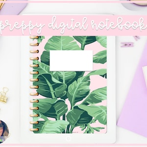 Preppy Digital Notebook - Etsy