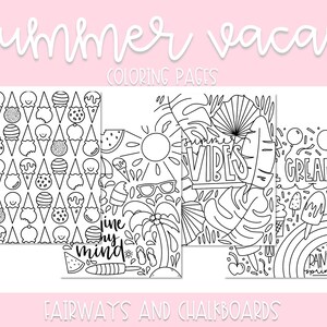 Color ALL the Things: Summer Vacay Coloring Pages | Printable Activity ...