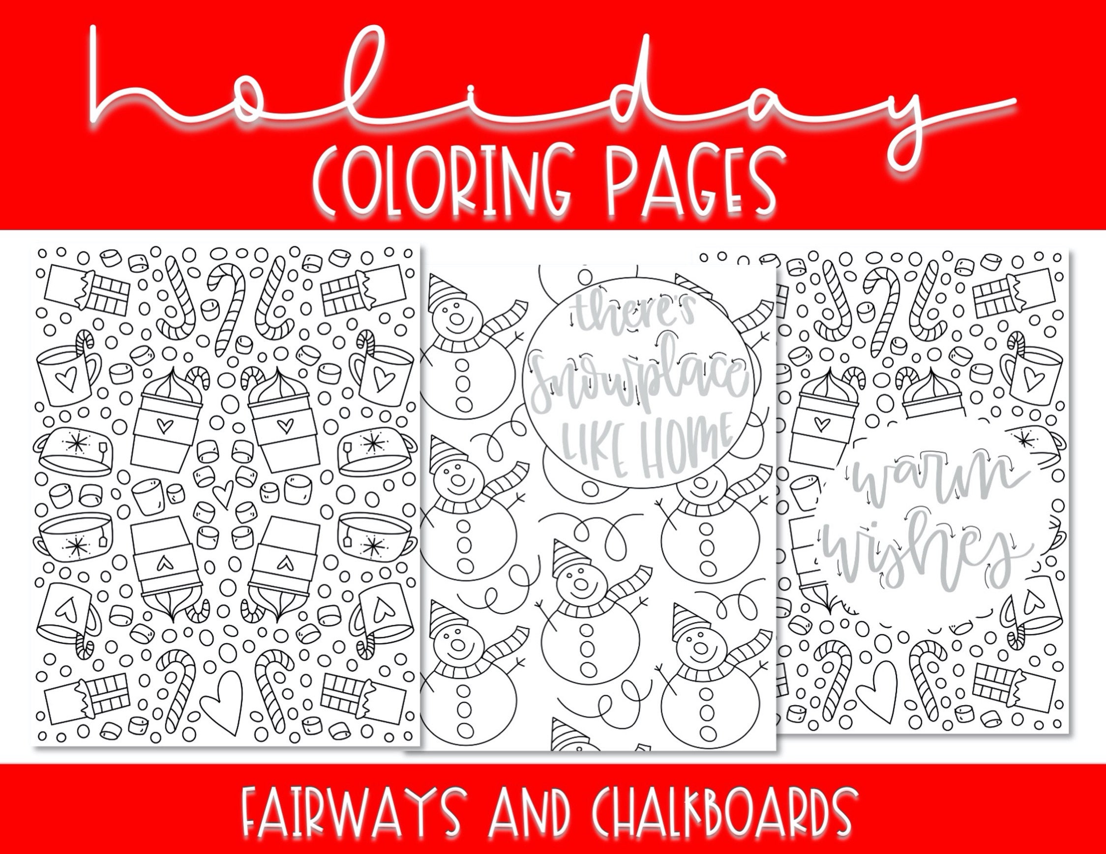 Color ALL the Things: Holiday Coloring Pages Vll | Printable Activity ...
