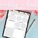 Preppy Weekly + Daily Digital Notepad - Etsy