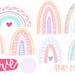 Preppy Rainbow Doodle Clip Art | Hand Drawn Images - Etsy