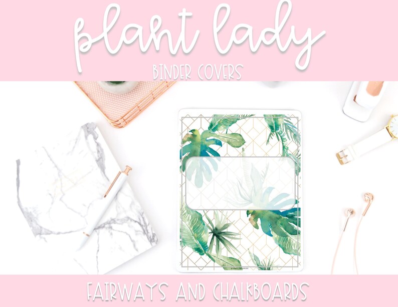 Modern Plant Lady Binder Covers - Etsy
