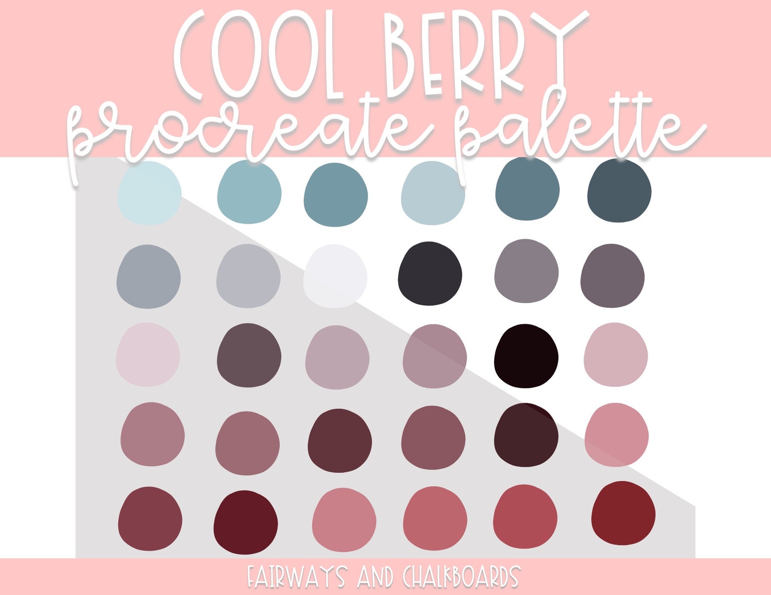 Procreate Cool Berry Color Palette | Bright Color Palette | Procreate ...