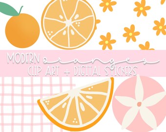 Modern Leopard Rainbow Clip Art Digital Stickers | Etsy