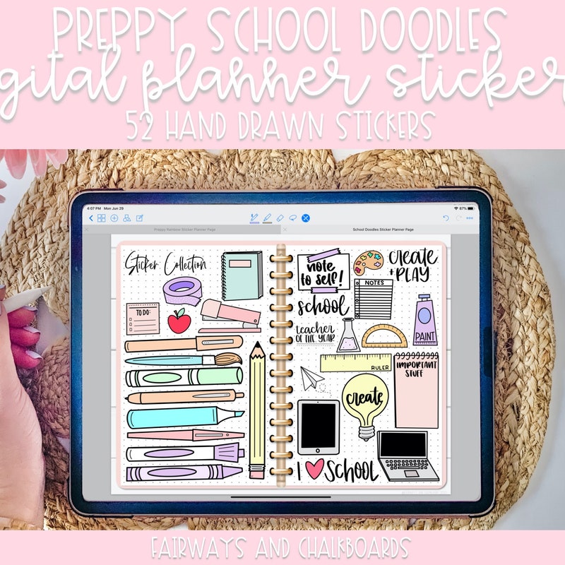 Preppy Printable Stickers - Etsy