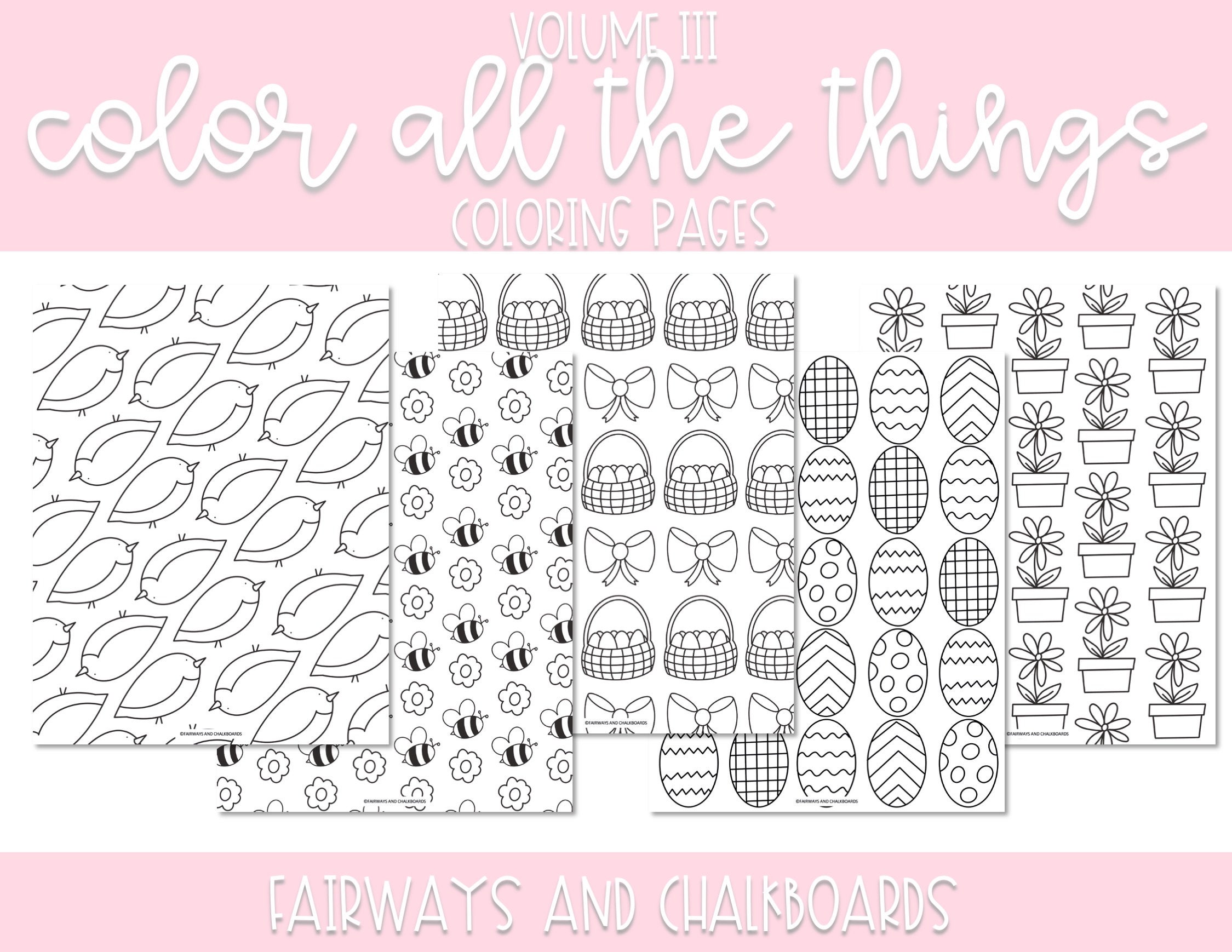 Color ALL the Things Volume Lll Spring Coloring Pages Coloring Activity ...