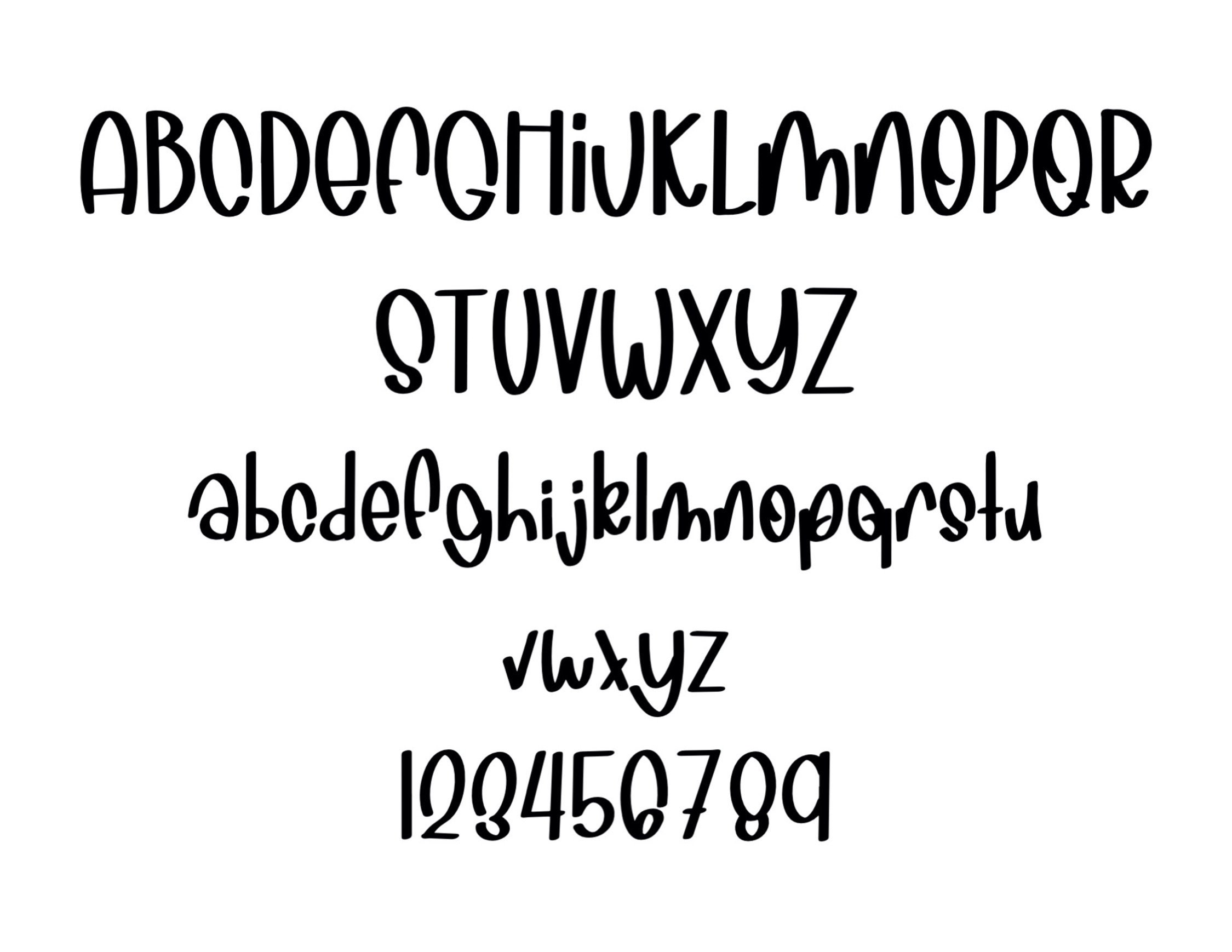Sunny Day | Handwritten Quirky Font - Etsy