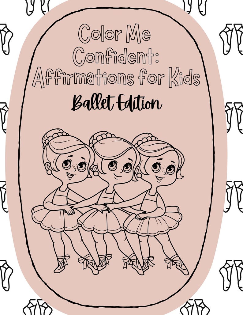 Color Me Confident: Affirmations for Kids - Ballet Edition - Etsy