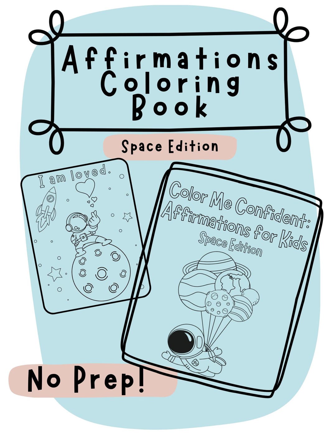 Color Me Confident: Affirmations for Kids; Space Edition - Etsy