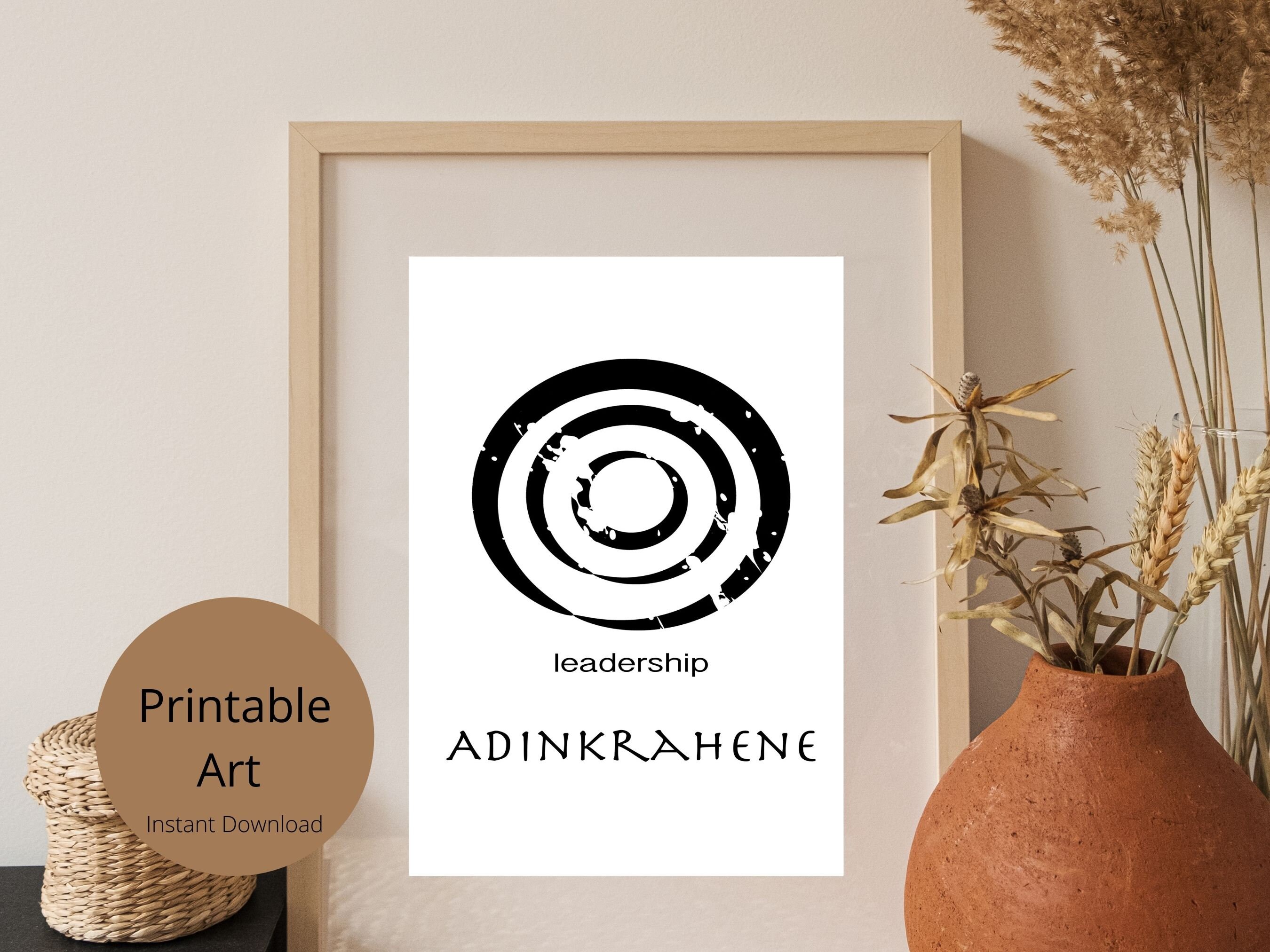 Adinkrahene Adinkra Symbol Instant Download 8x10 Printable Digital ...