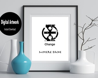 Nkyinkyim Adinkra Symbol Instant Download 8x10 Printable | Etsy