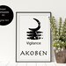 Akoben Adinkra Symbol Instant Download 8x10 Printable Digital Artwork ...