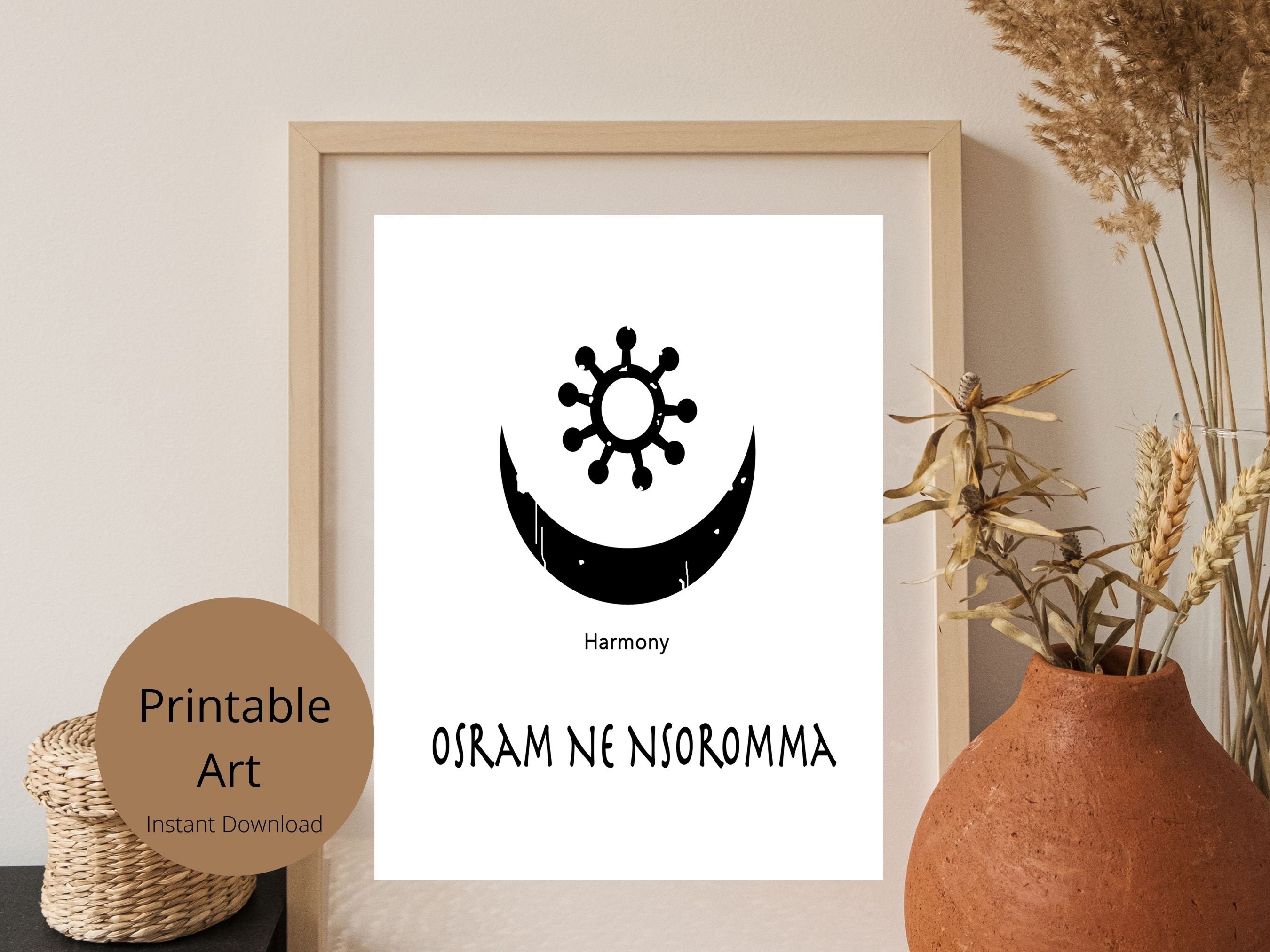 Osram Ne Nsoromma Adinkra Symbol Instant Download 8x10 Printable ...
