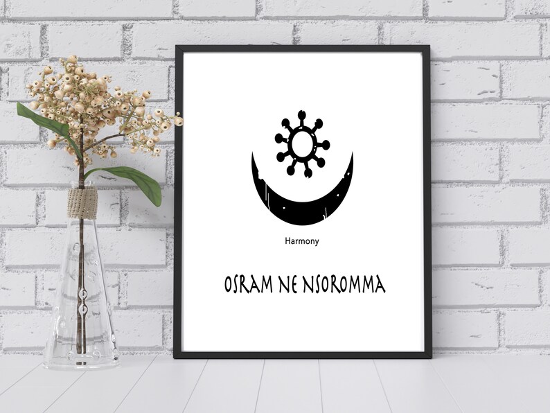 Osram Ne Nsoromma Adinkra Symbol Instant Download 8x10 Printable ...