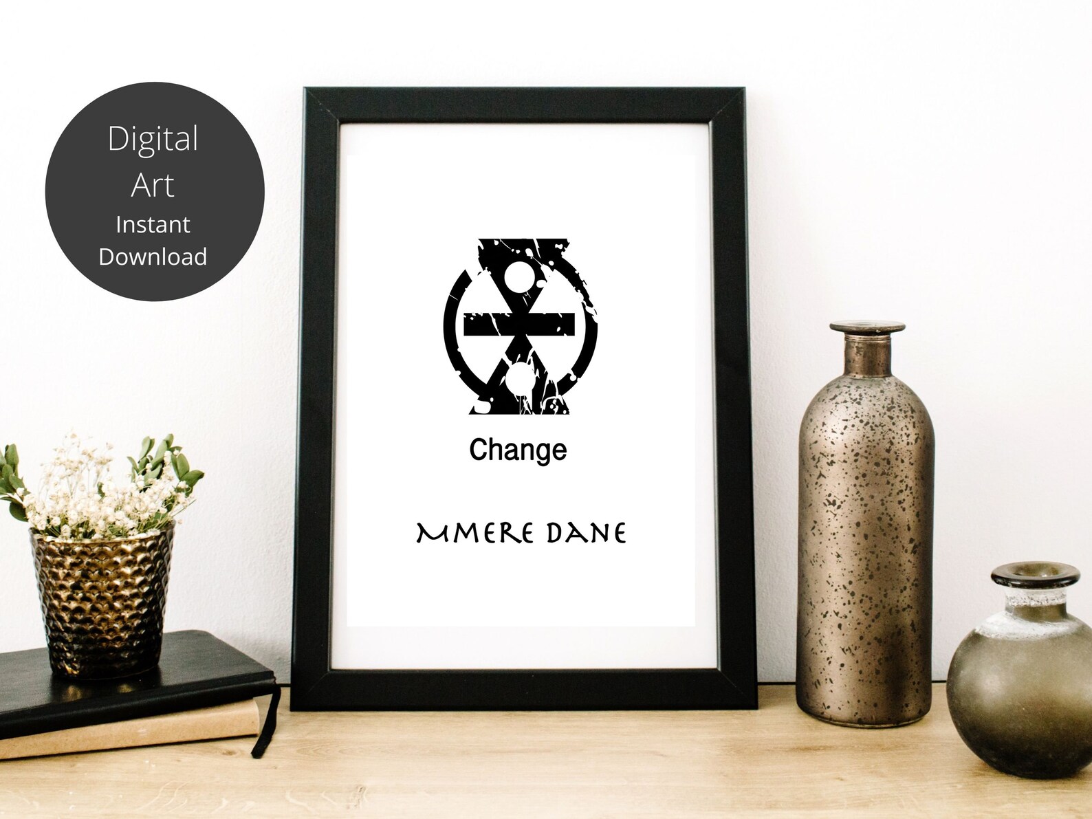Mmere Dane Adinkra Symbol Instant Download 8x10 Printable Digital ...