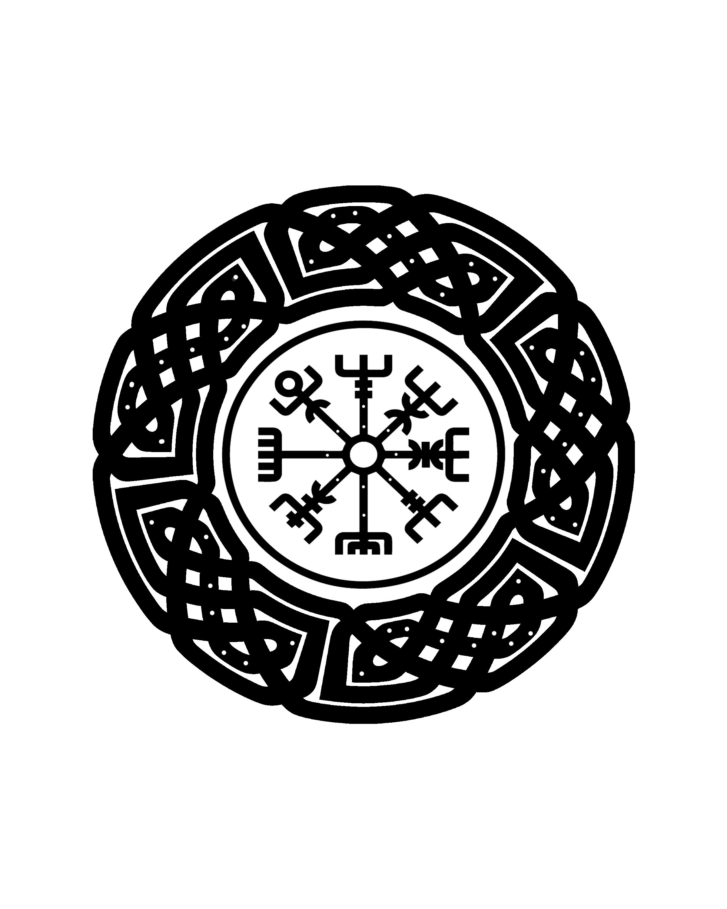 Vegvisir Viking Symbol Instant Download 8x10 Printable Digital Artwork ...