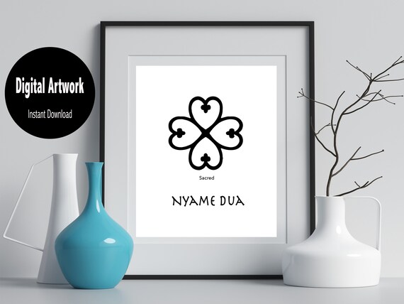 Nyame Dua Adinkra Symbol Instant Download 8x10 Printable | Etsy