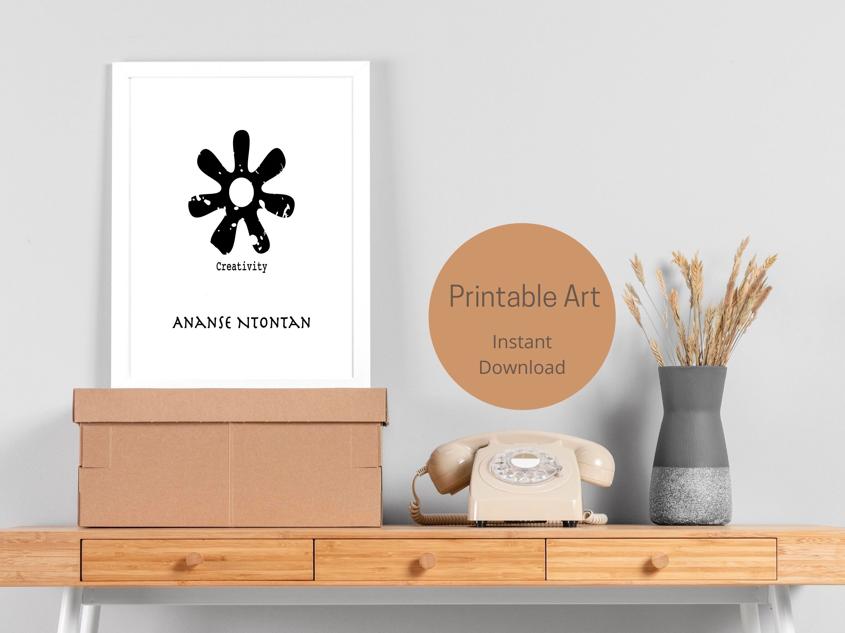 Ananse Ntontan Adinkra Instant Download Standard 8x10 Printable Artwork ...